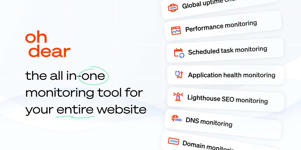 Integrating Drupal with the OhDear monitoring service! Integrating Drupal with the OhDear monitoring service!